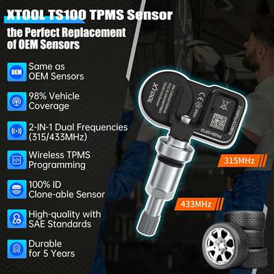 XTOOL TS100pro 433 / 315MHz TPMS TP100 Sensor Tire Repair海