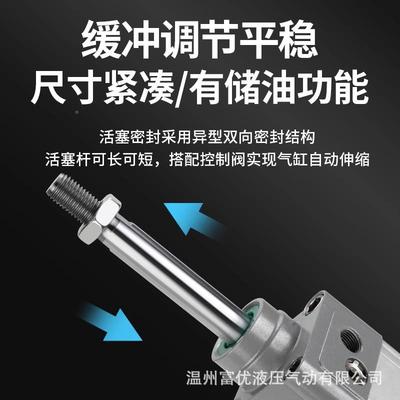 DNC标准气缸亚德客0型SE带大推力磁32/40//5063/8/1040/125全规格