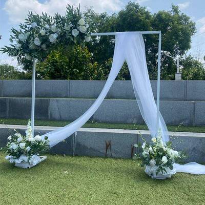 9VF758768H子7T202新款婚庆道具背景1伸缩杆舞台铁艺拱门架户外架