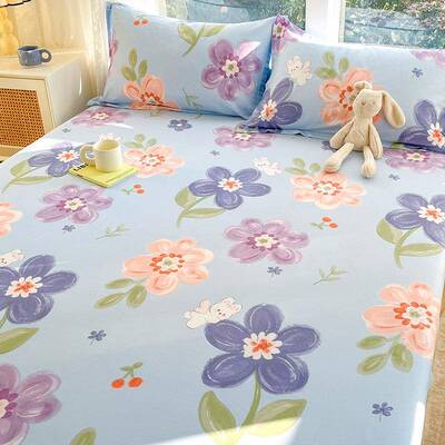 单单件纯1t1tb-76300全棉单双人学生宿棉舍儿童被床单枕套三件款