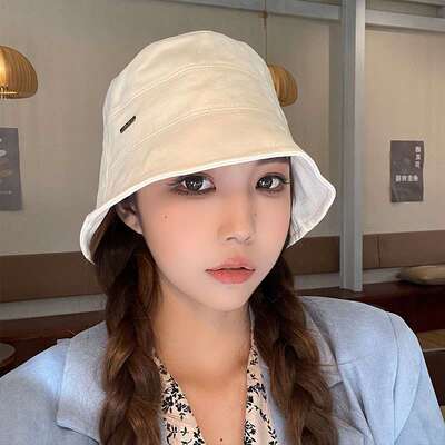 韩系遮阳防晒女帽夏季百搭大帽遮阳日系盆帽渔夫帽