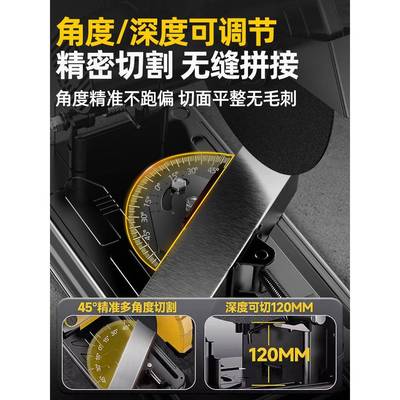 切割材机家用大功率台式木材钢筋切锯DUY割2电20v多功能动355型钢