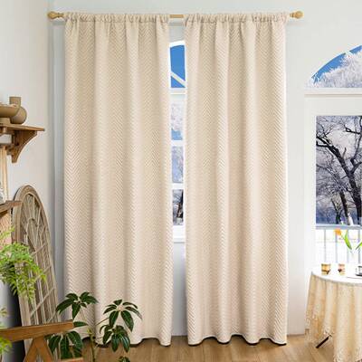 绍兴柯桥层保全遮光绒窗帘温免80025打孔保温保夹暖成窗帘品可供