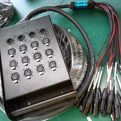 8/12/1/24/63528/3230M卡农接线盒多6通道舞台线多卡侬线音芯频路