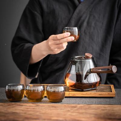 烟灰玻璃侧把茶电VHZ壶家用滤过煮茶沏茶器耐高温陶炉色可煮花茶