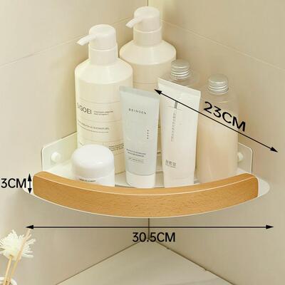 生间置物浴室TOJ柜厕所三角架架洗手墙角免间打孔洗澡卫间三脚架