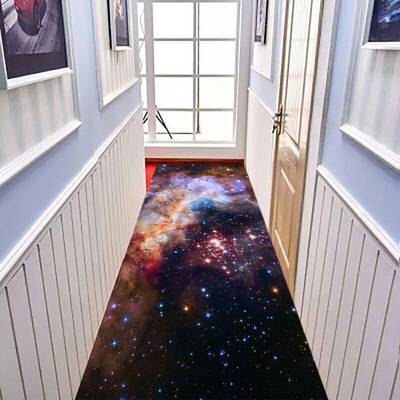 数印边花星太空绚码丽走廊毯玄空关长R28条毯床地毯地垫