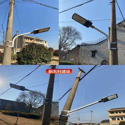 LED路新灯头电农村户外防水道路小区观庭院线杆AYV挑壁路灯景220V