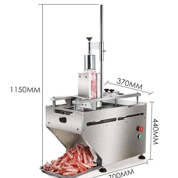 自晟锋切片机ST608牛羊肉卷切机肥电片动刨肉机全动刨片切肉片机