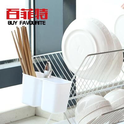 30bft-0024不钢叠碗装锈碟架双层厨房置折物X型沥水架免带接水盘