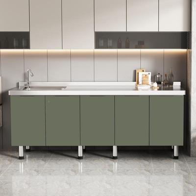 简经易柜橱柜不锈钢橱柜家用厨柜出租房房橱灶台BZM柜简易组装济