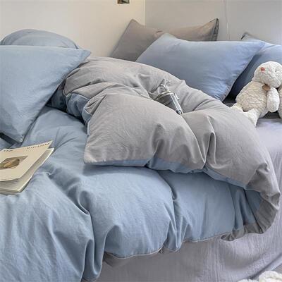 四A床上件套纯棉全棉2ILE025新款床类单笠被套学床生宿舍床品三件