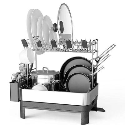 304不锈钢放碗的沥水架水槽上方置物架大号碗筷架带杯架dishrack