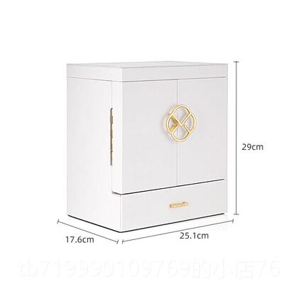 高档VLANDO唯兰新款首饰盒黄蜜金炼收纳盒高档精致闺朵结婚项订婚