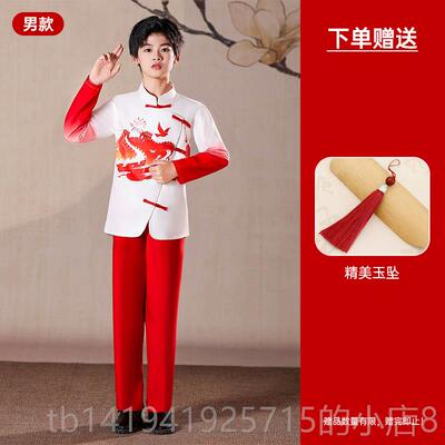 正品装元旦儿童红色爱国朗诵演出服中风国合唱演讲赛服女比小学生