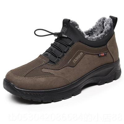 正品老北京鞋男棉冬鞋布季老人休闲加厚保暖加绒软底防滑中年老爸