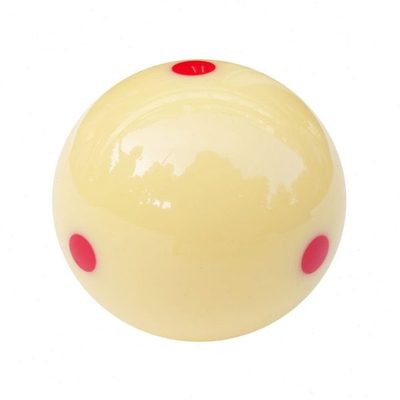 新康8A台球水晶球黑八母球十六彩树脂红点训练习教练白球头5.72cm