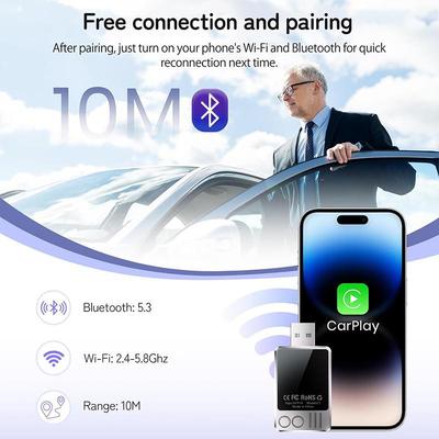 私模cr互play车机联盒子a转有线转carplay无线车载无线接器新品