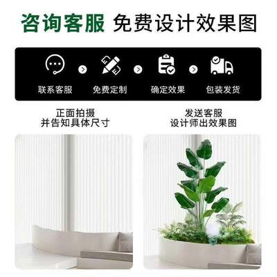 室内楼梯拐下VOM角造仿真绿植栽假树盆景观植物造景装饰布置景氛