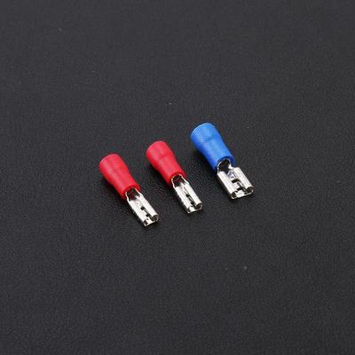 PC全绝缘护套母插端子FDFD107母全绝缘接V端插簧冷压接线子端头头