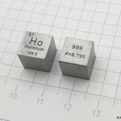 金属钬 稀土金属周期表型立方体 10mm 平均重8.88克 Ho99.9%