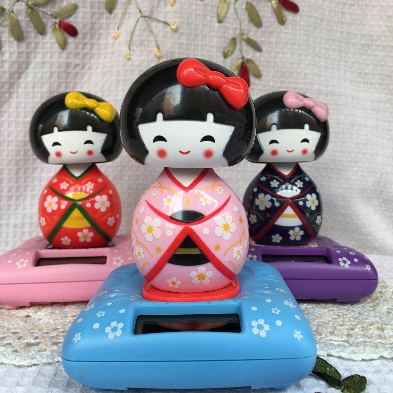 太阳能公仔摇头娃娃站姿舞姬新款娃娃机台湾热销精品汽车内饰