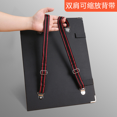 4K画夹美术生专用便携式素描写生画板双肩8k6k写生速写夹防水A3画