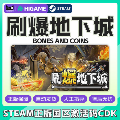 Steam 刷爆地下城 Bones and Coins国区激活码CDK PC正版中文游戏