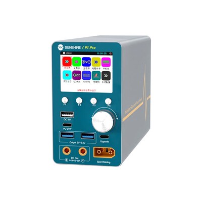 新讯P1 Pro智能稳压电源表带烧机电池点焊电池开机QC快充波形显示