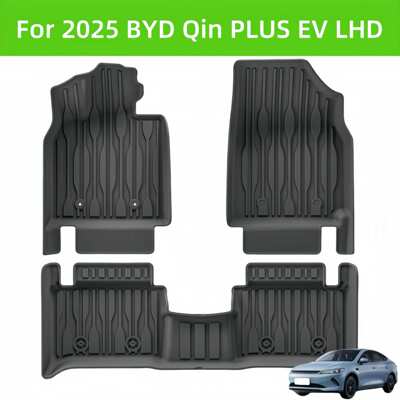 For2025 BYD Qin PLUS EV LHD TPE Car Floor Mat/Rear Trunk Mat