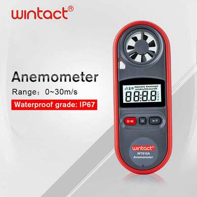 汇天益WT816A迷你便携数字风速仪风速计风速风温测量仪Anemometer