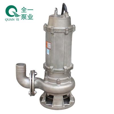 WQG耐腐蚀耐酸精铸加厚304/316不锈钢潜水潜污泵工厂废水提升泵