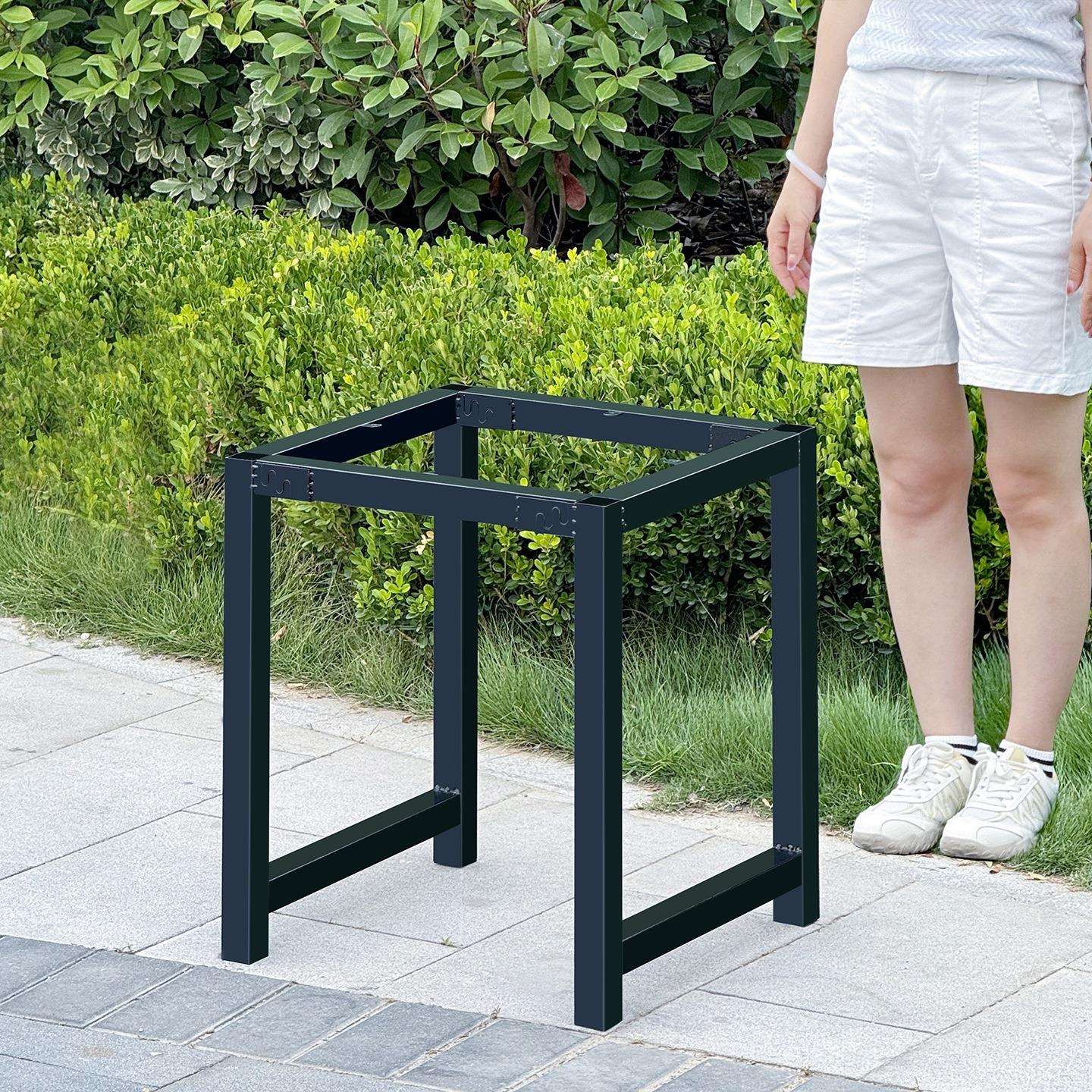 四方铁架子桌腿支架 桌子架高架子 脚架置物架 家具支架台脚台架