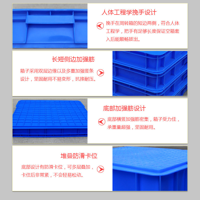 加厚大号塑料沙盘塑胶箱长方塑料方箱周转箱面包大浅盘方盘收容箱