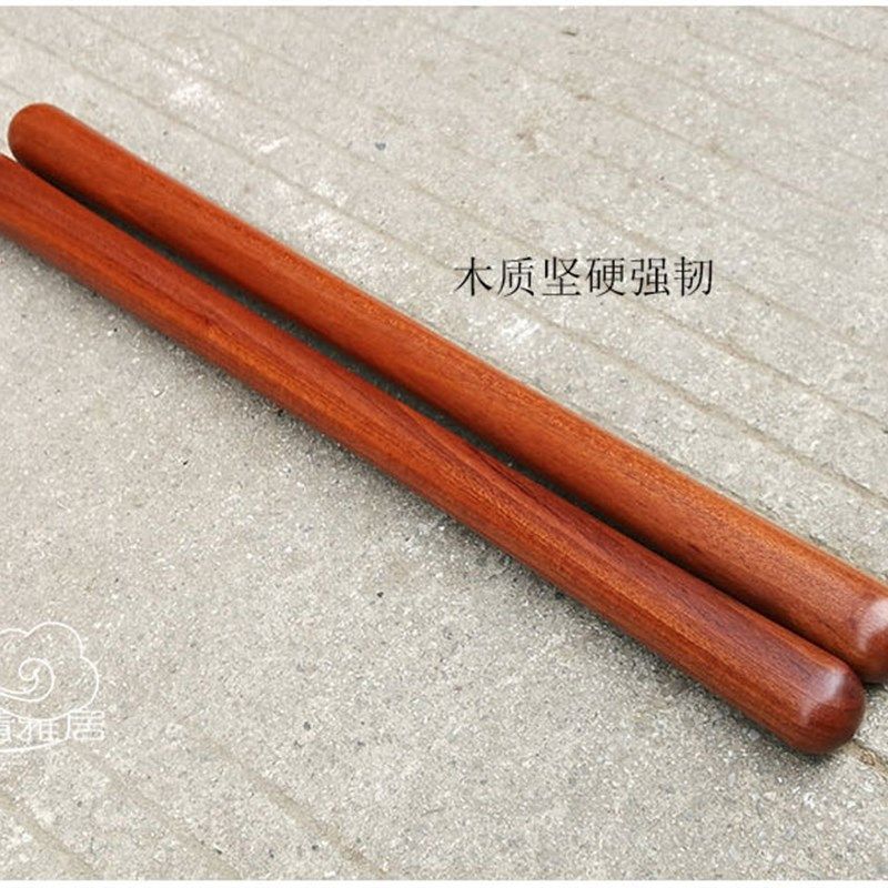 铁梨木鼓棒一对实木鼓槌敲打牛皮小堂鼓锤排扁战京班板鼓架子鼓