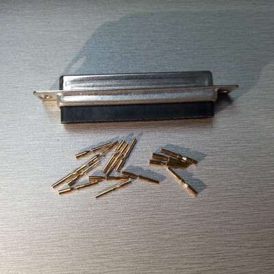实心级DB型打线式高密度62PIN母头连接器 62PIN母座RS232接插件