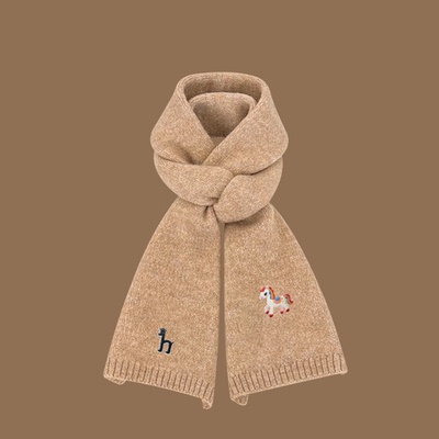 Horgias【一折专区】哈吉斯尼森围巾男女秋冬季学生情侣马年限定