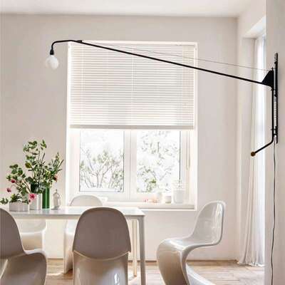 北欧vitra Potence美式复古中古长杆客厅书房设计师工业摇臂壁灯