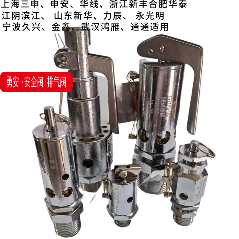 宁波勇安牌安全阀 高压蒸汽消毒灭菌锅全启式排气放气 丝扣安全阀