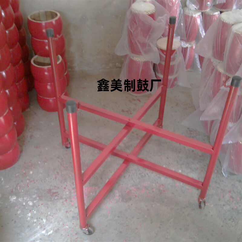 鼓架12寸14寸16寸战鼓挂架 堂鼓 盘鼓 威风锣鼓挂架 折叠带轮子