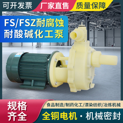 FS/FSZ 102 化工泵工程塑料离心泵103自吸泵塑料化工泵