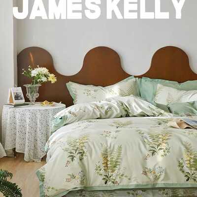 2025 JAMES KELLY （铂金凯丽）家纺纯棉四件套床品被套床单枕套
