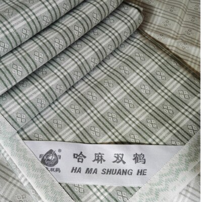 加麻双鹤亚哈凉席配套枕巾精纺麻厚夏季凉爽醒脑吸湿排汗加大加厚