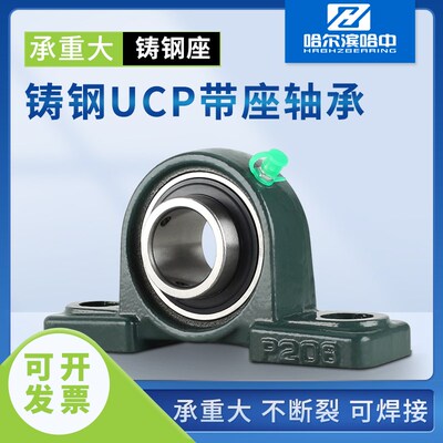铸钢外球面带座轴承UCP204 205 206 207 208 209 210 211 固定座