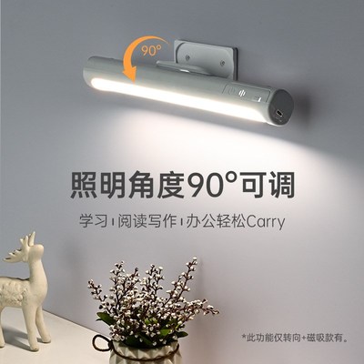 大学生宿舍护眼阅读学习台灯磁吸led酷毙灯充电长条触摸床头夜灯