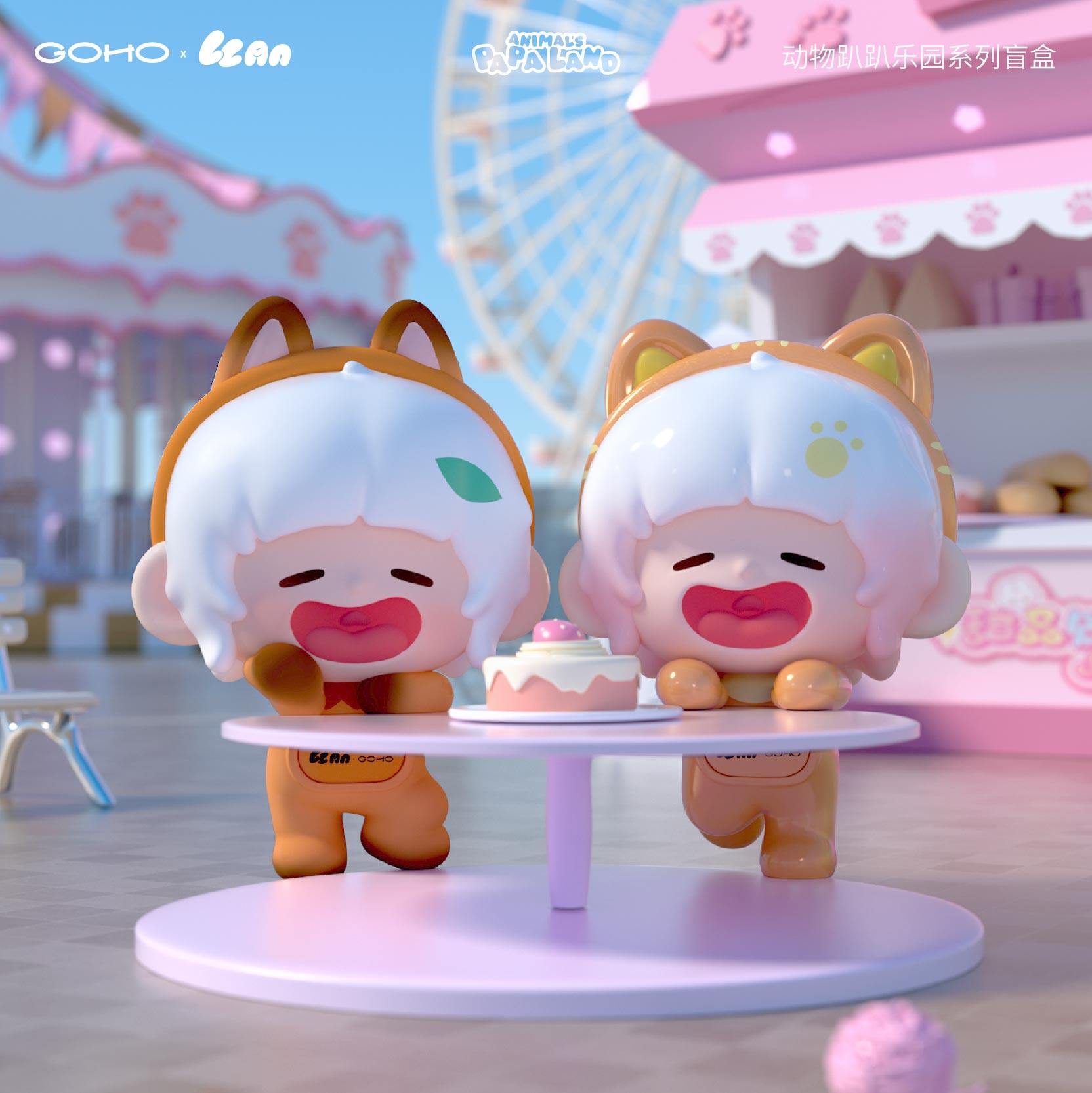 GOHO 懒懒-趴趴乐园系列mini盲盒趴趴公仔萌粒潮玩手办车载摆件女