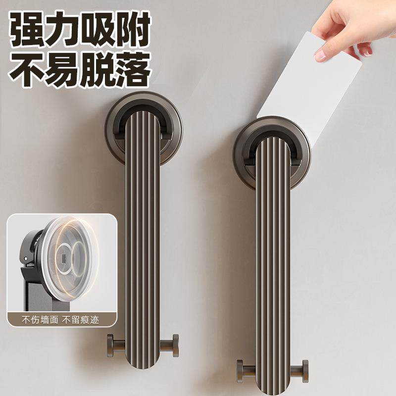 免打孔吸盘折叠晾衣架铝合金伸缩折叠晾晒架旅行便携简约门后挂钩