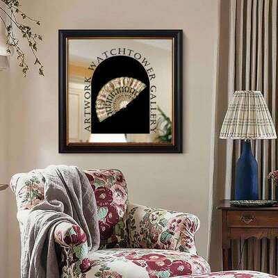 法式复古客厅装饰画小众艺术玄关桌面摆画欧式梳妆台镜面画A313