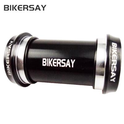 BIKERSAY山地车公路自行车压入式中轴培林BB30AC一体中空牙盘中轴