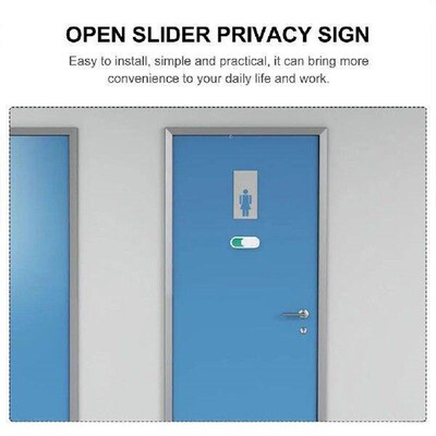 10x4cm White Signage Door Hanger Privacy Occupied Magnet